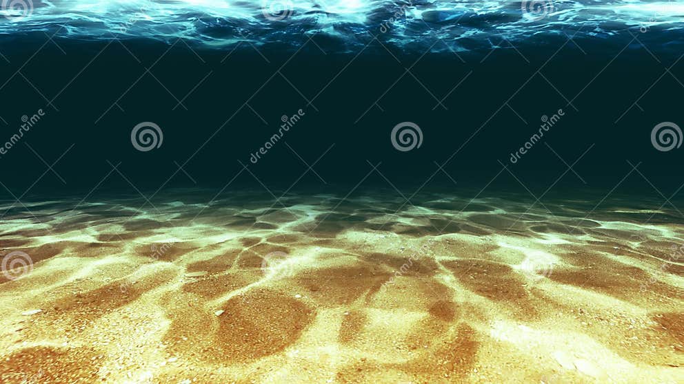 Surface of the Sand Under Water Stock Illustration - Illustration of ...