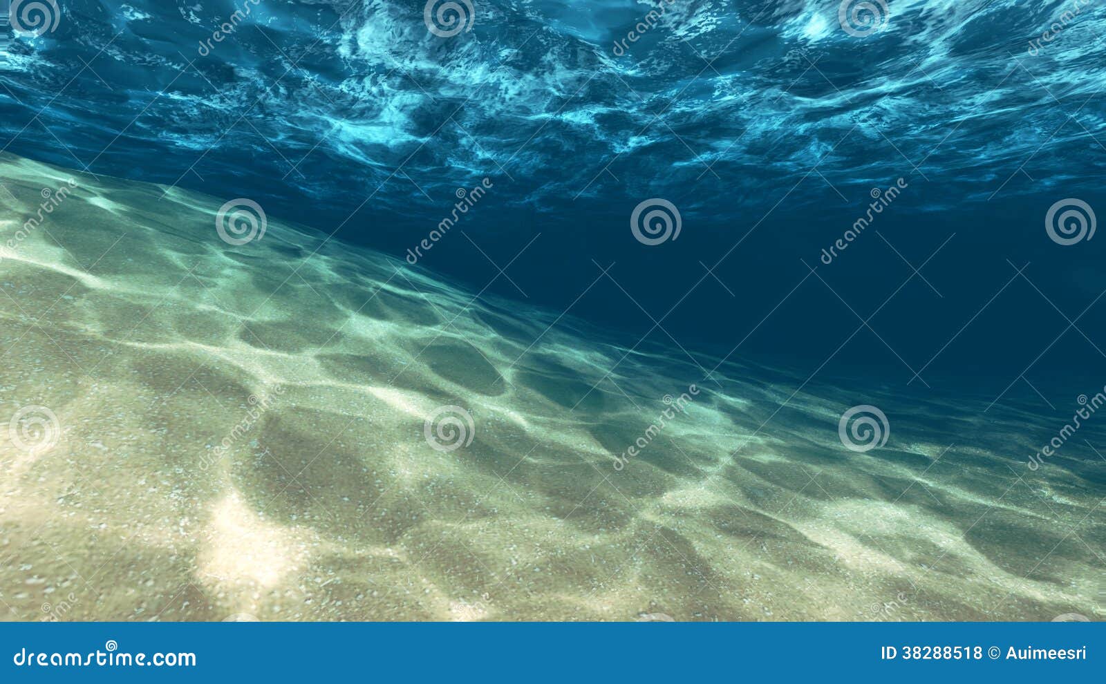 Surface of the Sand Under Water Stock Illustration - Illustration of ...