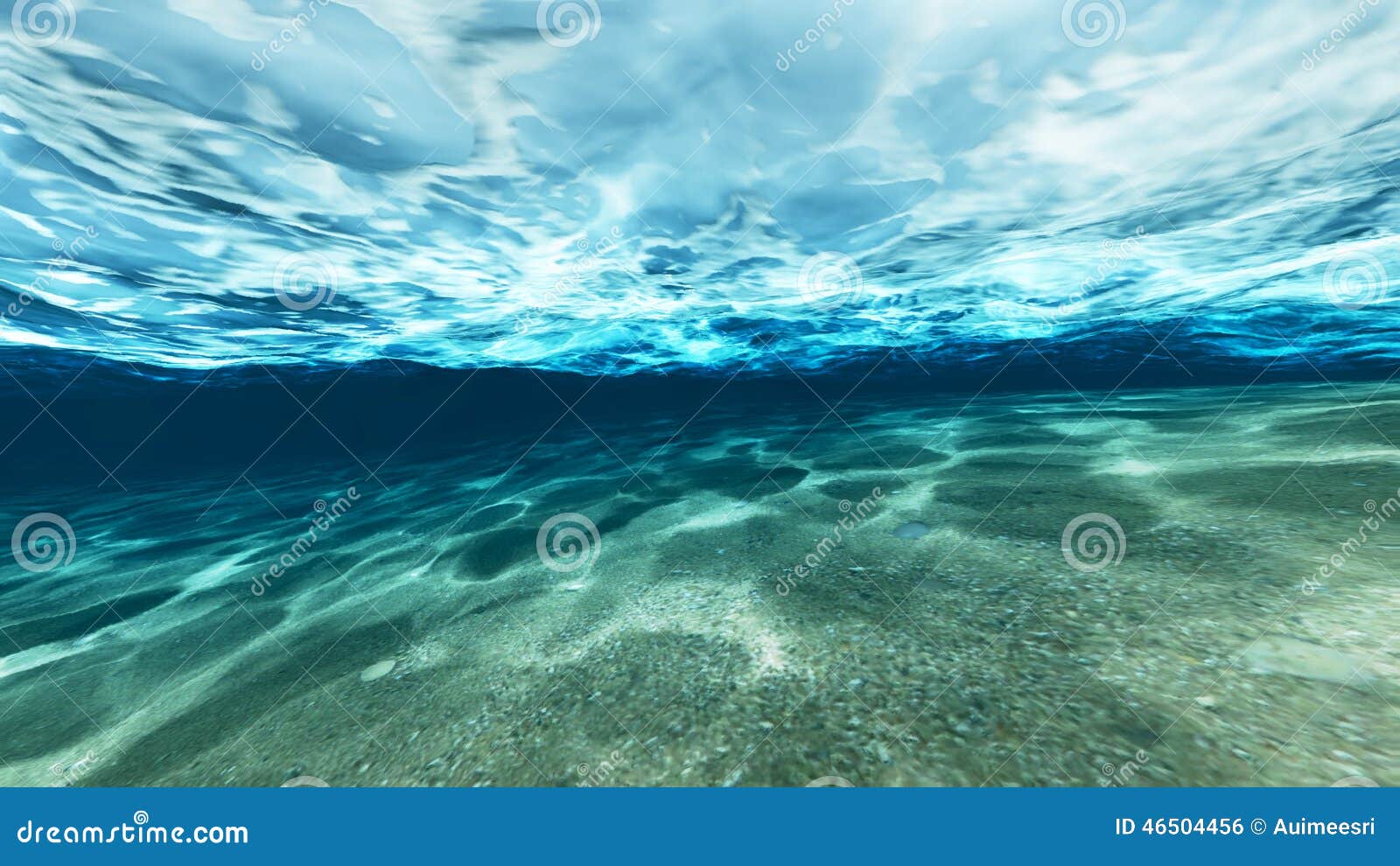 Surface of Sand Under Water Stock Illustration - Illustration of seabed ...