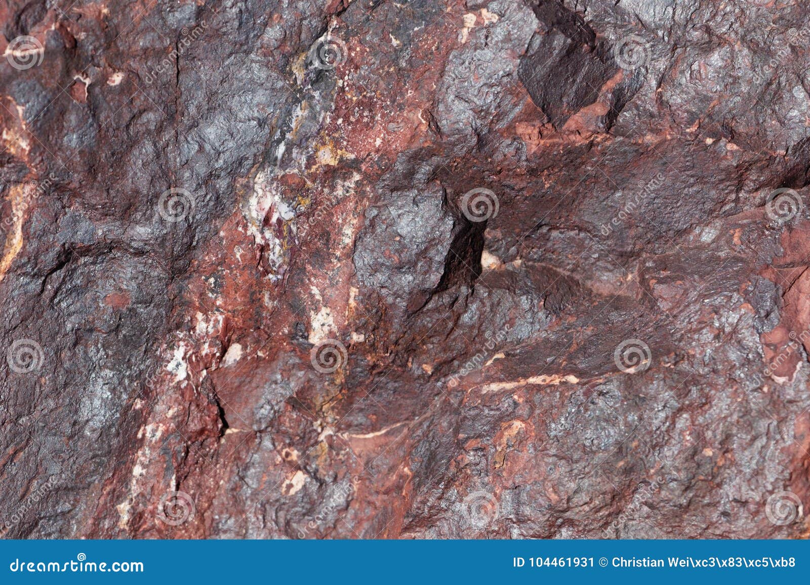 Surface of Sandstone Covered by Iron Oxides Stock Image - Image of ...