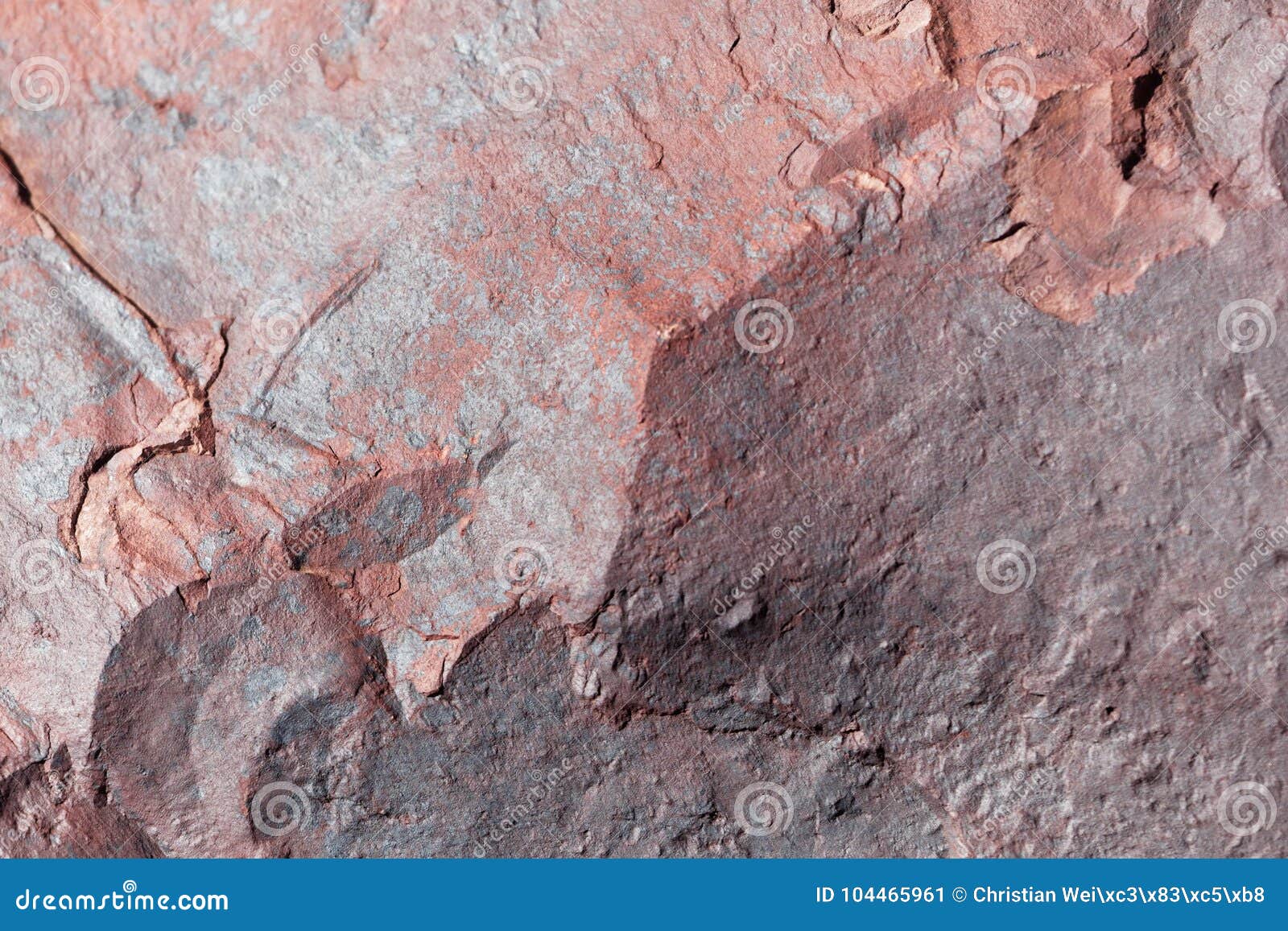 Surface of Sandstone Covered by Iron Oxides Stock Image - Image of ...
