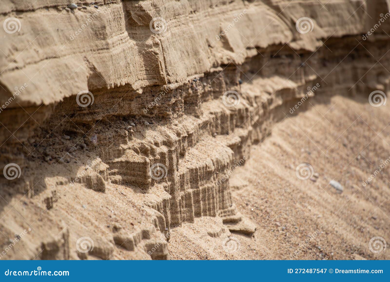 Surface Sandy Shore. Close-up of Sandy Rock Stock Image - Image of ...