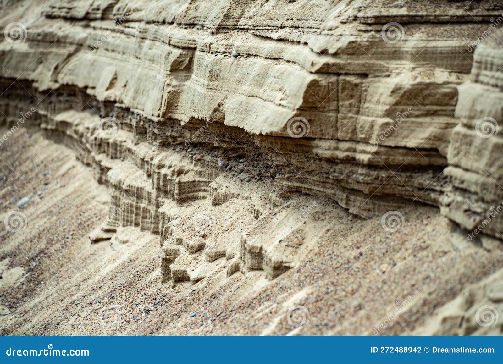 Surface Sandy Shore. Close-up of Sandy Rock Stock Photo - Image of ...