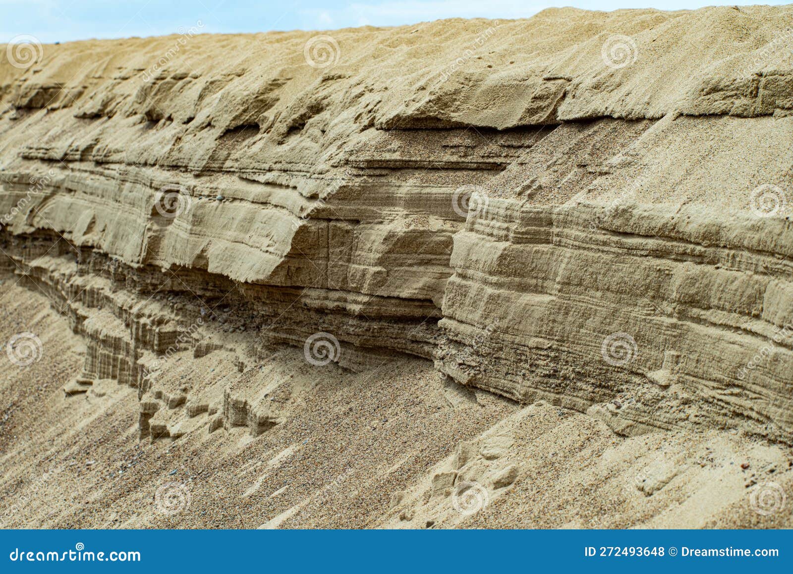 Surface Sandy Shore. Close-up of Sandy Rock Stock Photo - Image of ...