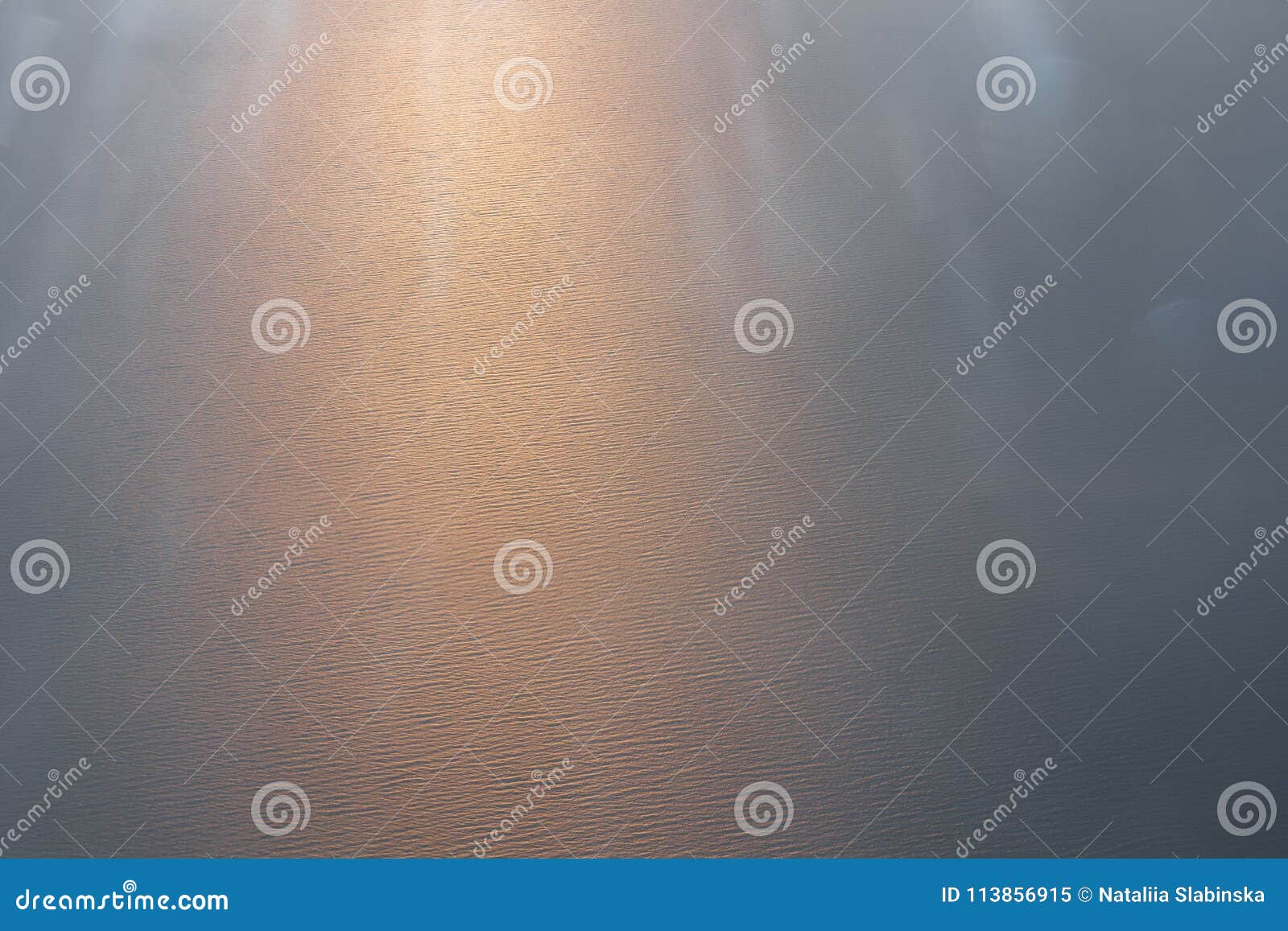 The Surface of the Sea in the Rays of Sunset. Sun Glare Reflection on ...