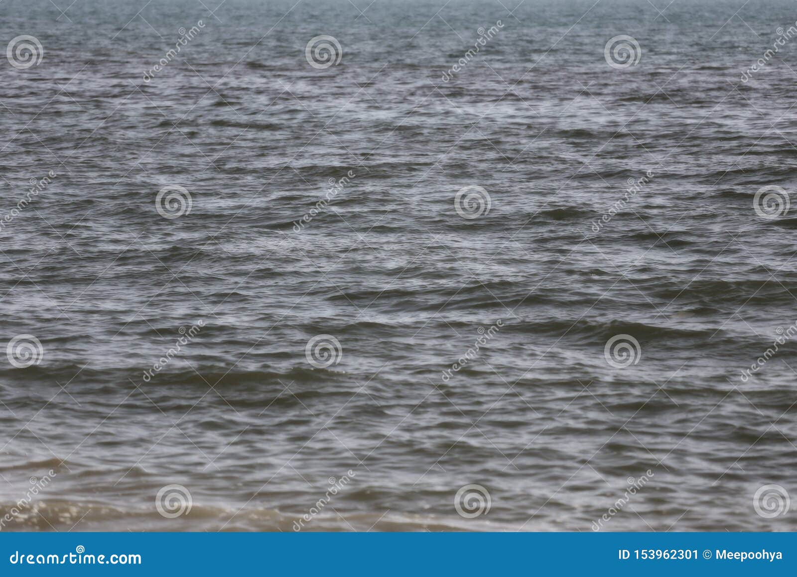 Surface of the Sea with a Ripple Wave Stock Image - Image of deep ...