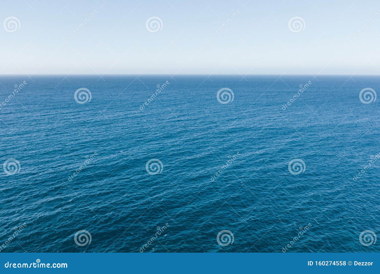 The Surface of the Sea Smooth Surface Endless Horizon Stock Photo ...