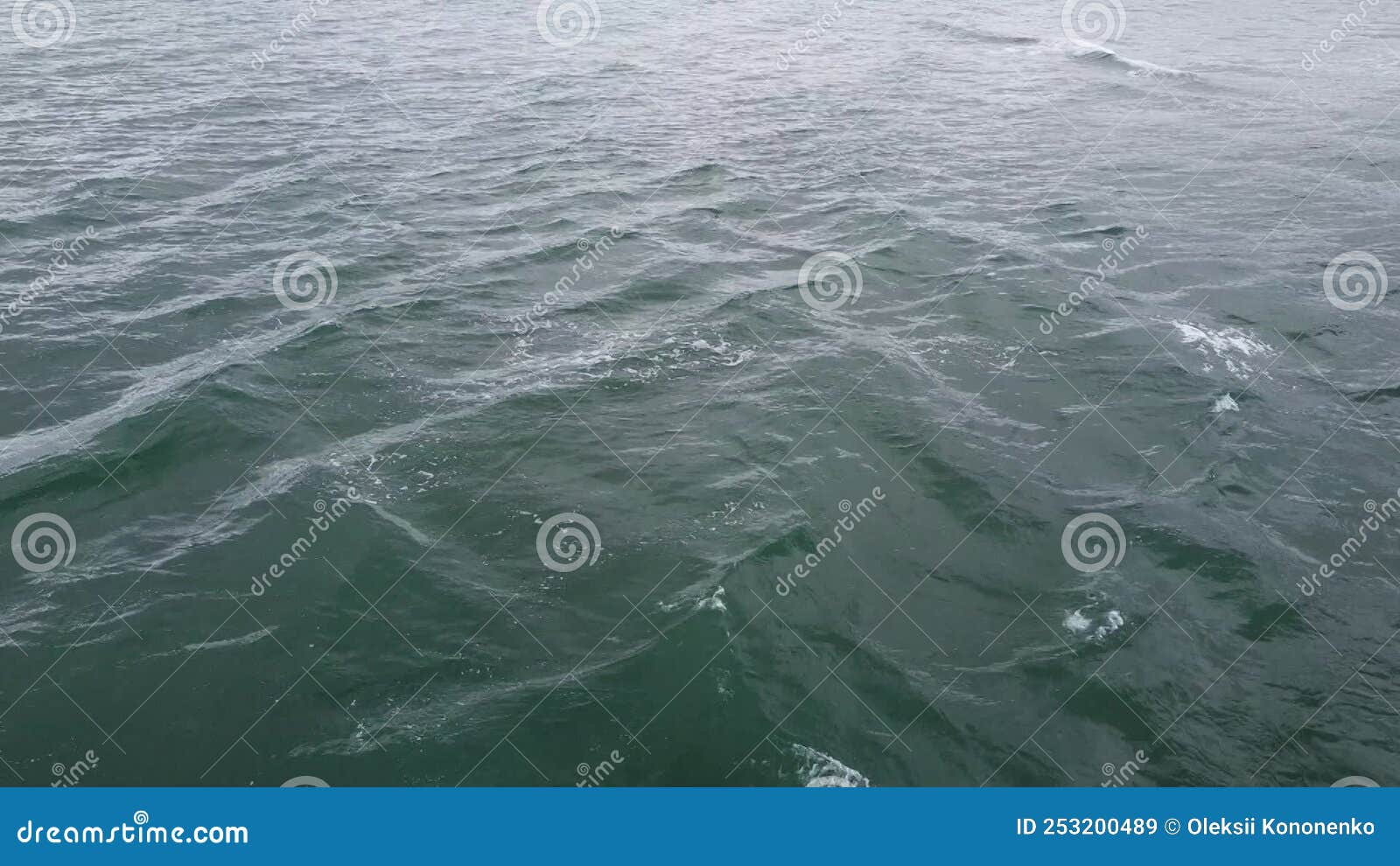 The Surface of the Sea, Top View. Full Frame Video of the Water Surface ...