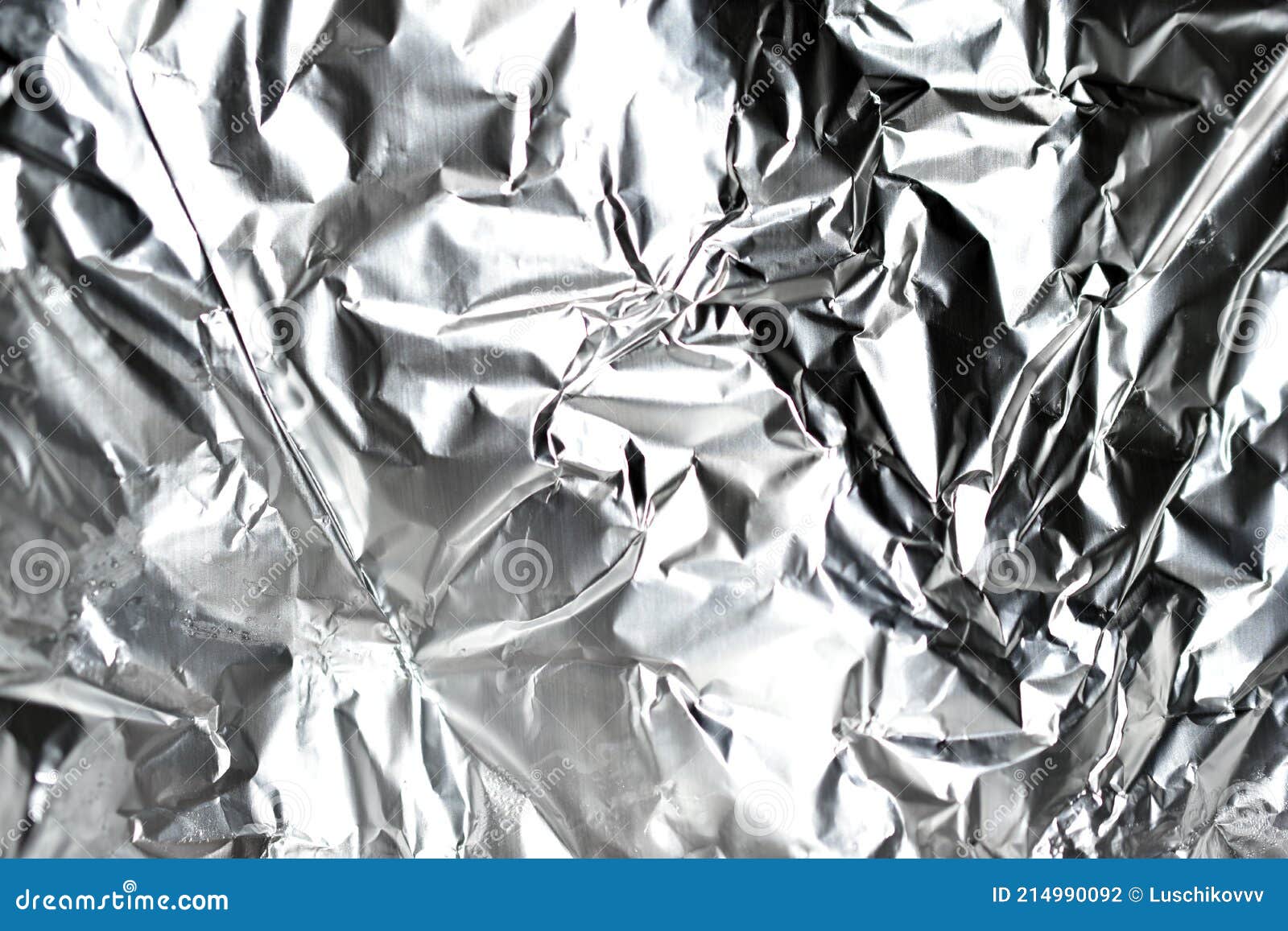 Surface of Shiny Crumpled Aluminum Foil Close-up Stock Photo - Image of ...