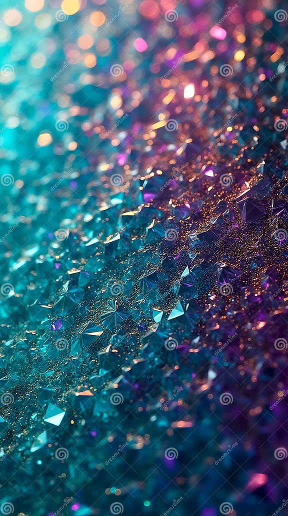 Surface Showcases An Intricate Array Of Small Textured Facets Reflecting Light In An Array Of