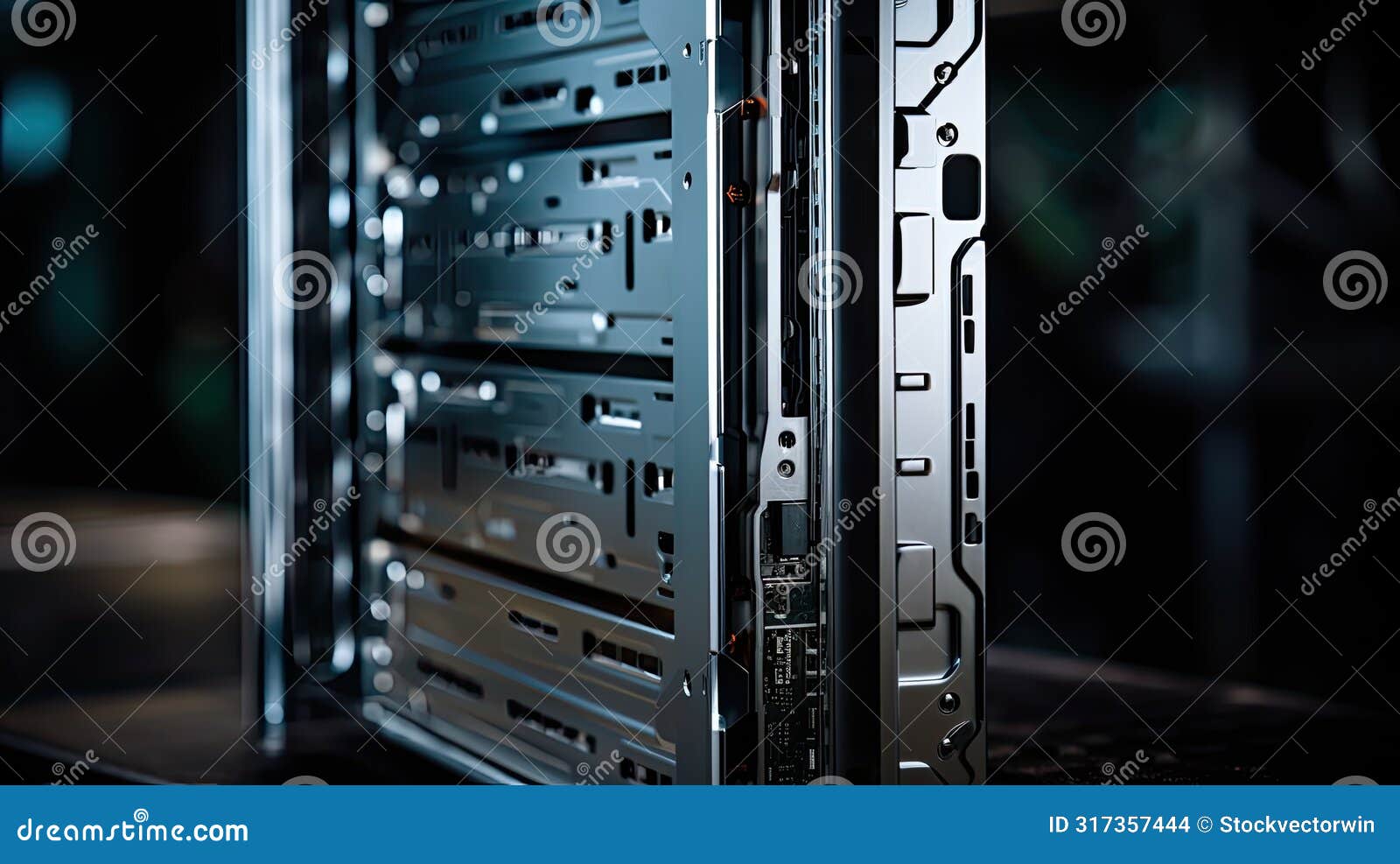 Surface Silver Back of Computer Stock Illustration - Illustration of ...