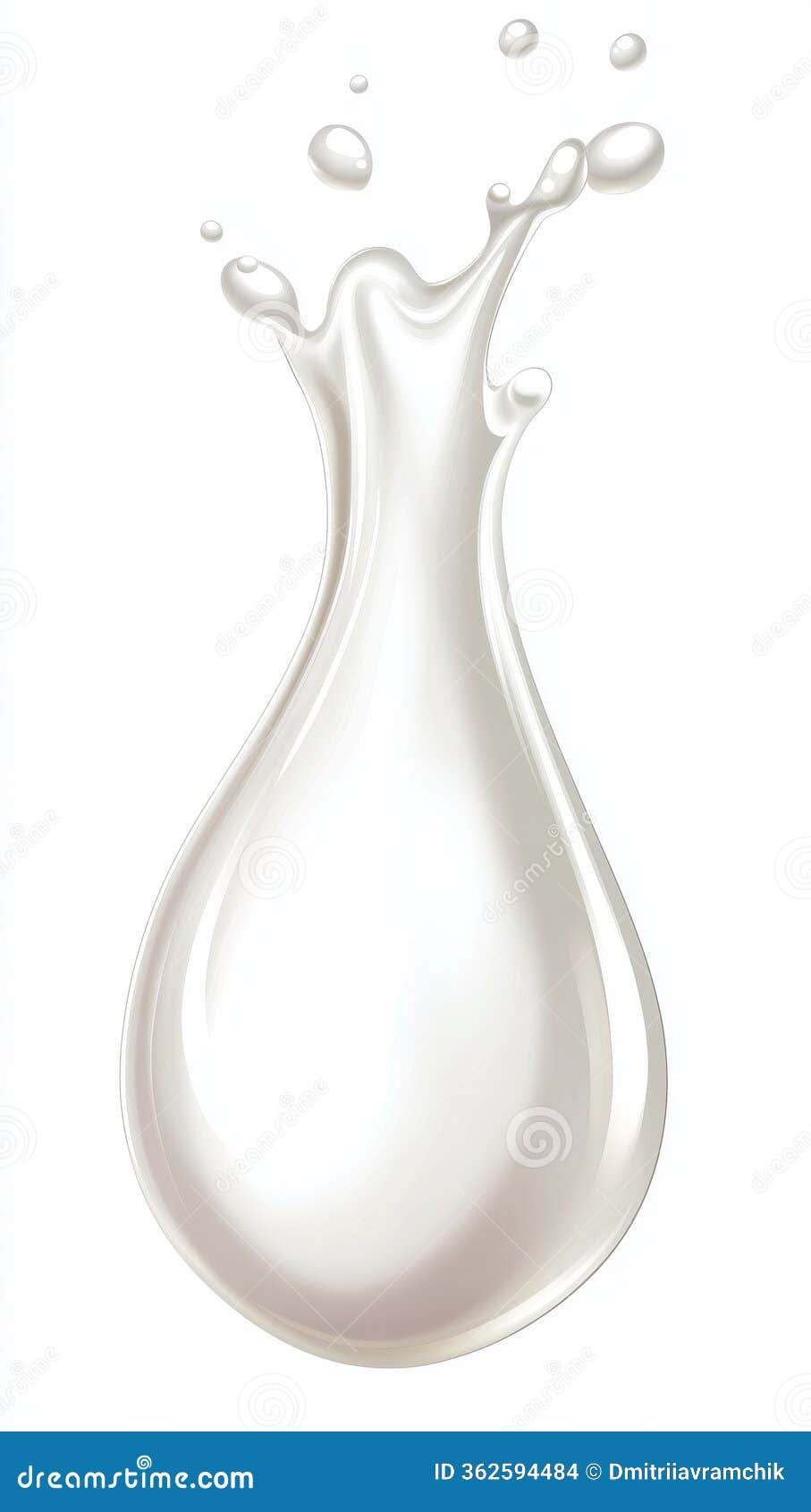 Drop Of Milk - Milk Droplet Falling On White Liquid And Creating Splash ...