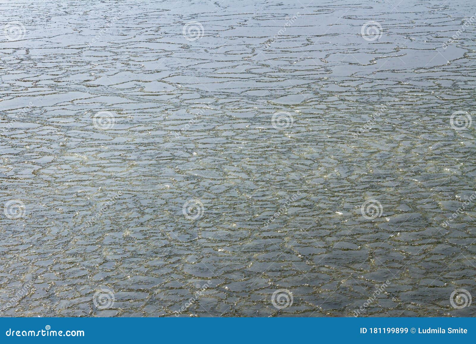 Surface of Snow Sludge on Water Stock Image - Image of texture, ocean ...