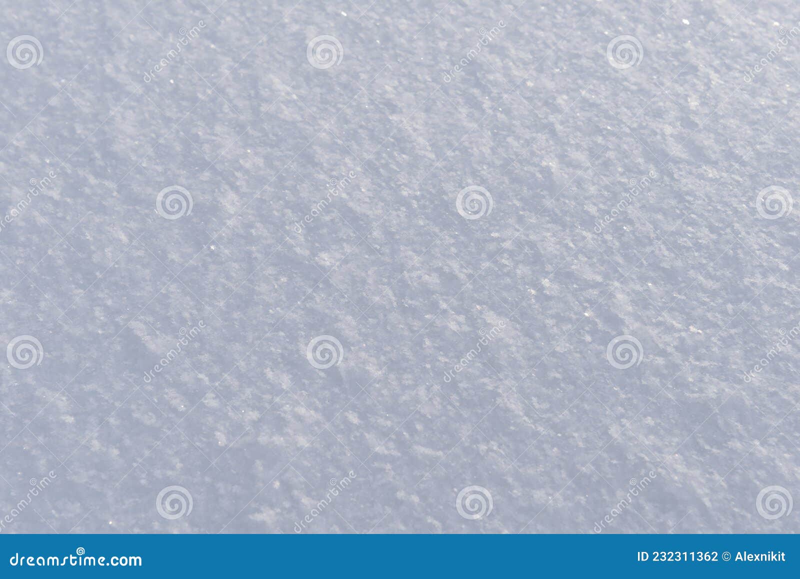 Surface of a Snowdrift is Light Bluish in Color Stock Photo - Image of ...