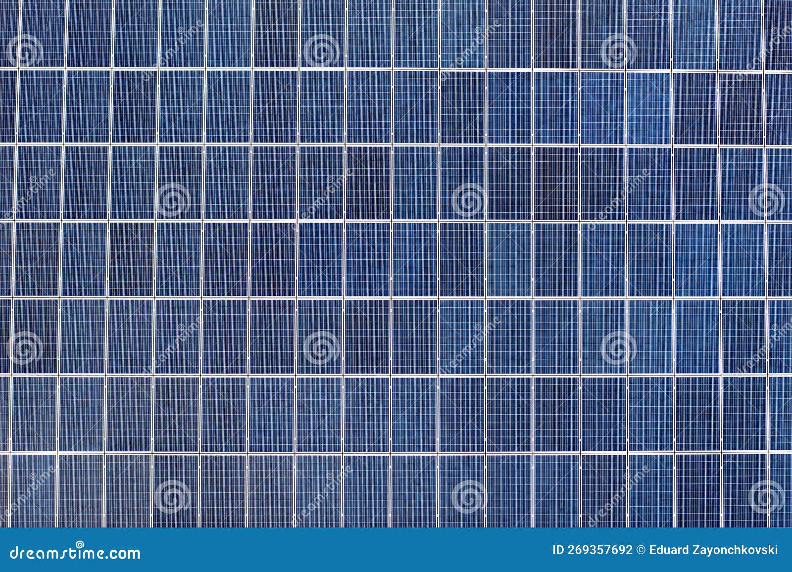 The Surface of Solar Panels, Horizontal Orientation. Energy Concept ...