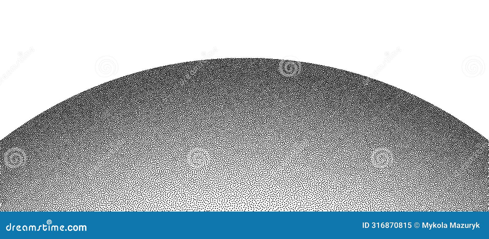 The Surface of the Sphere from Points in the Style of Pointillism Stock ...