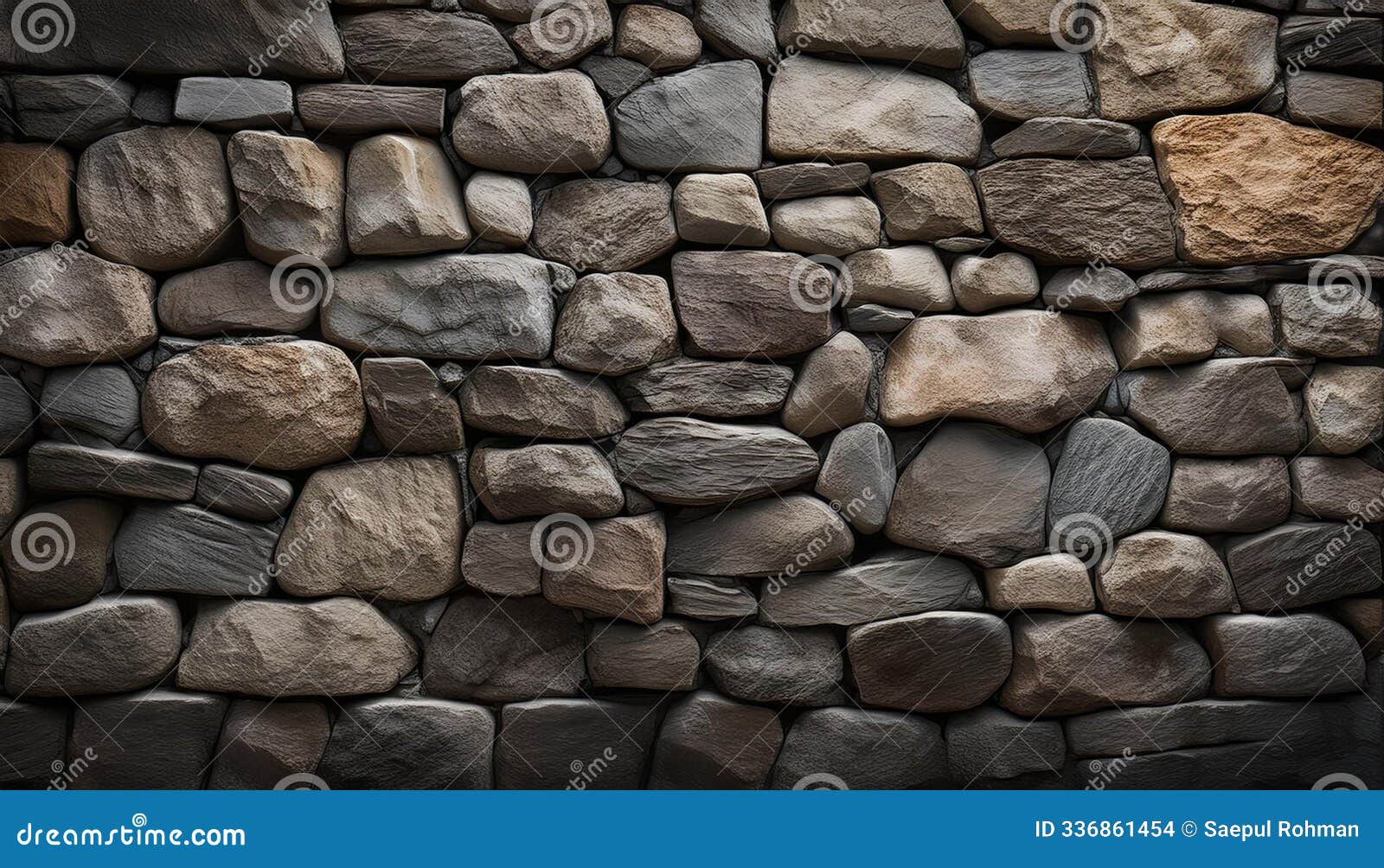 The Surface of a Stone Wall is Arranged To Form a Wall Stock ...