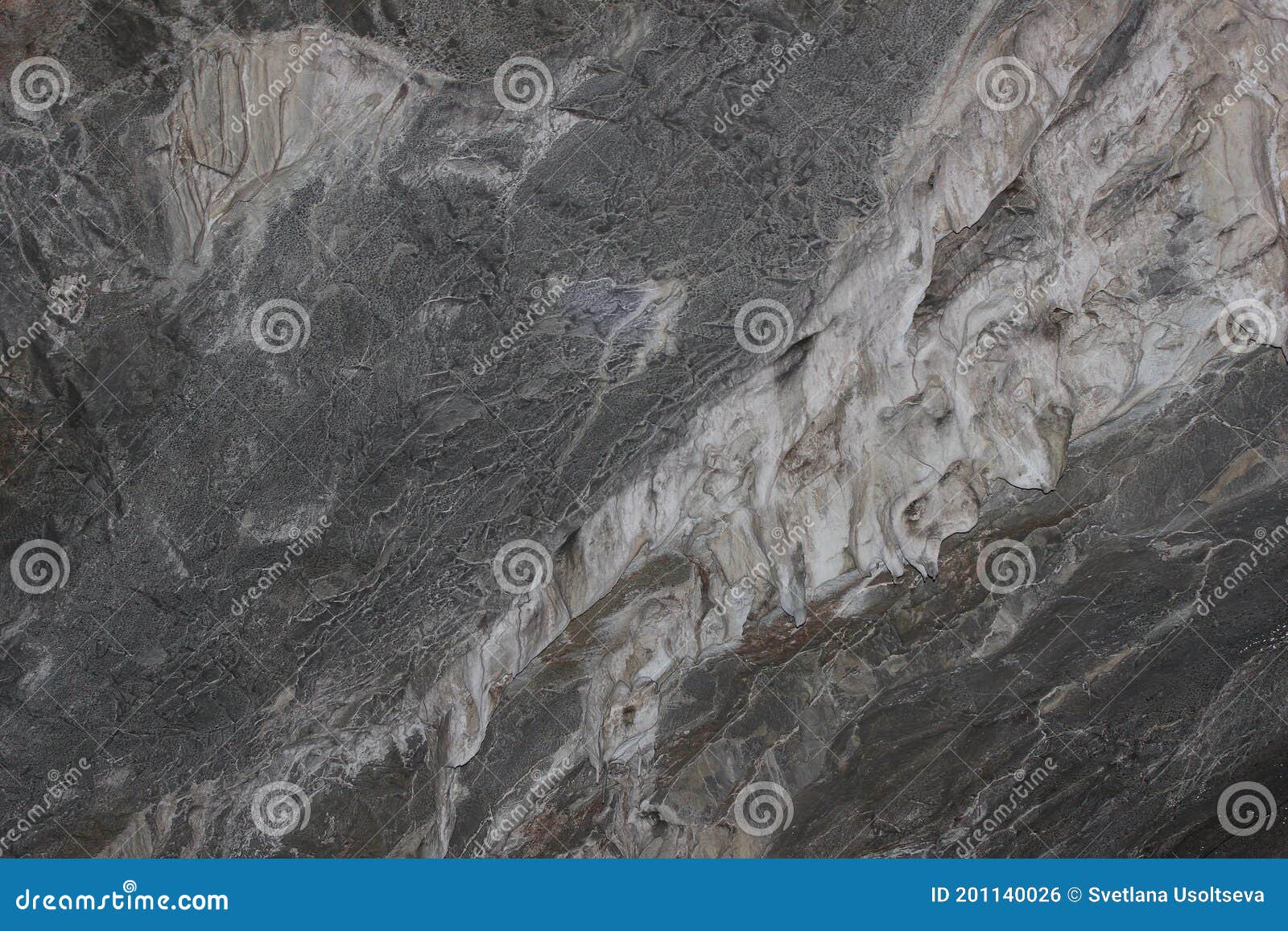 The Surface of the Stone Wall of the Cave. Gray Ancient Stone Texture ...