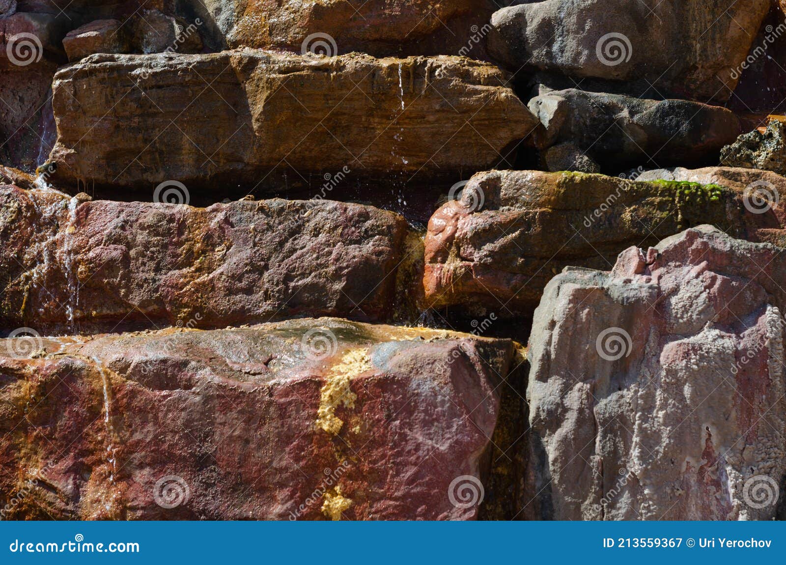 Surface Structure of Brown Shades of Natural Stone Outdoors in Nature ...
