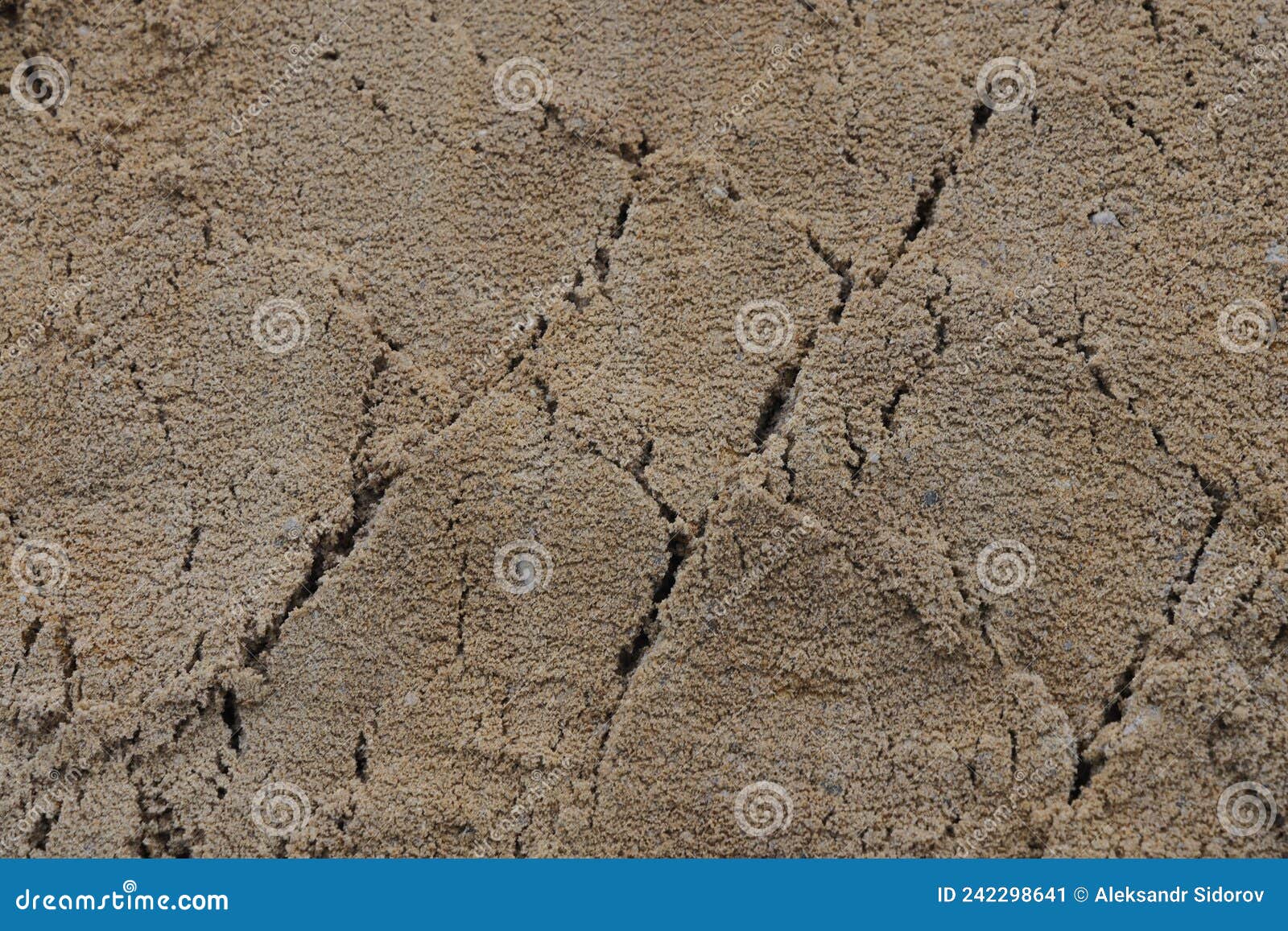 Surface Structure of River Sand. Large River Sand at a Construction ...