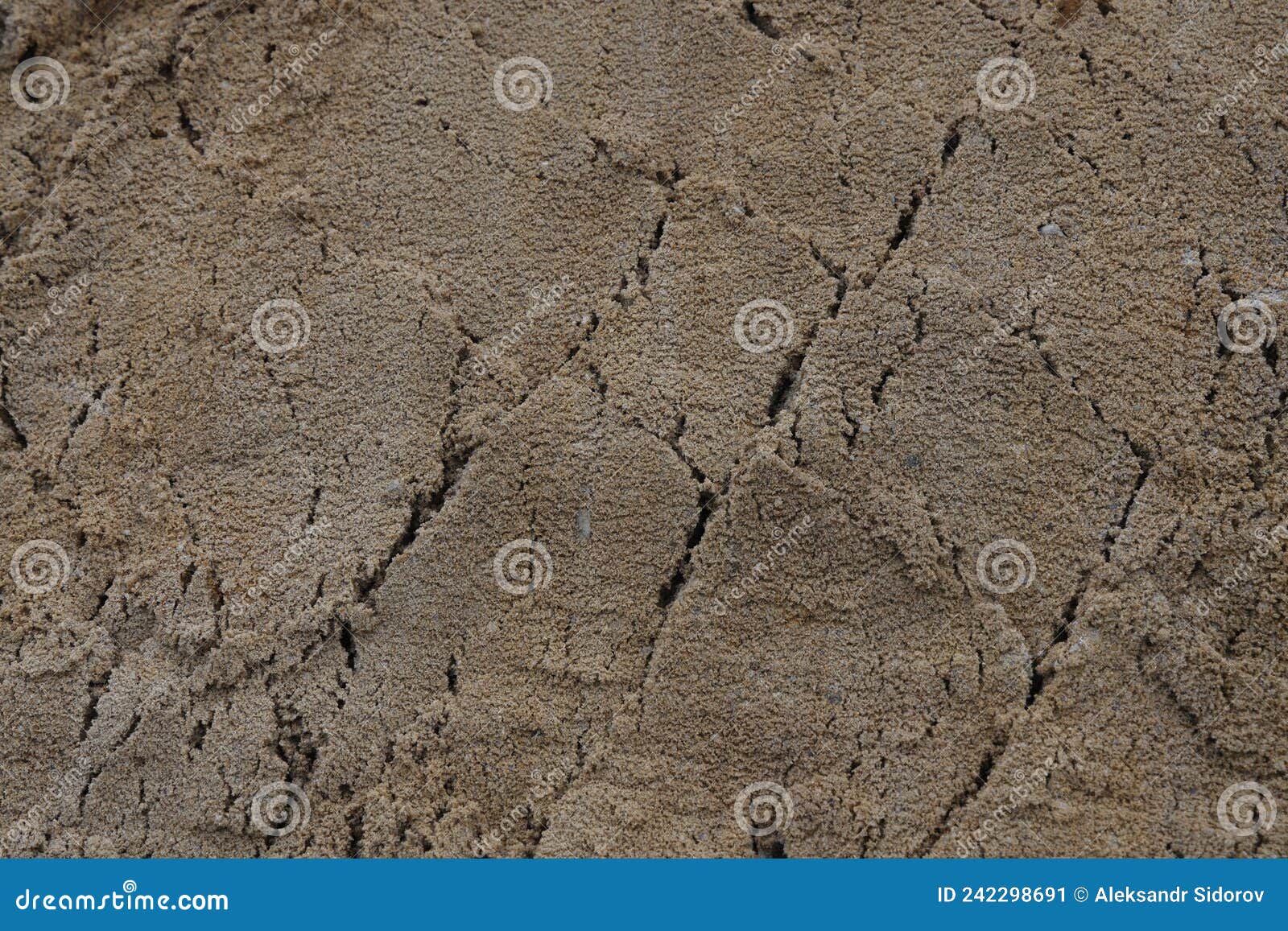 Surface Structure of River Sand. Large River Sand at a Construction ...