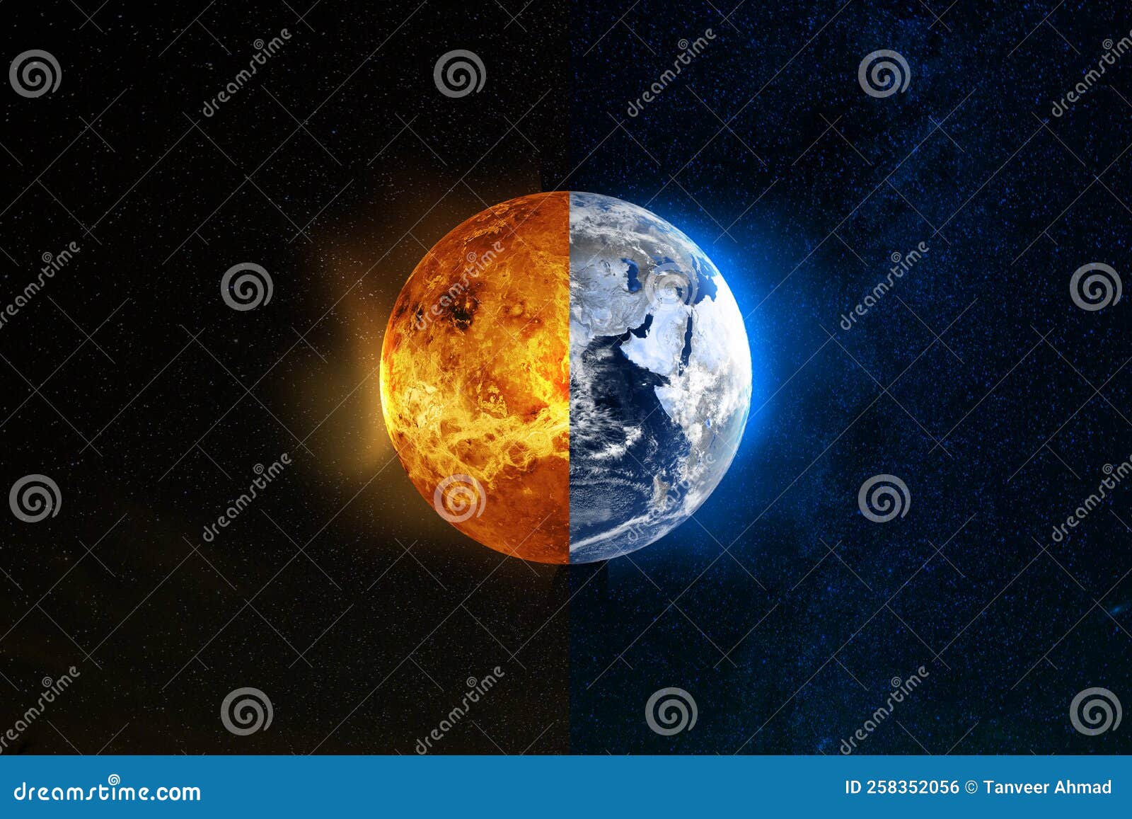 The Surface of Sun and Earth Joining To Make One Big Scene in Deep ...