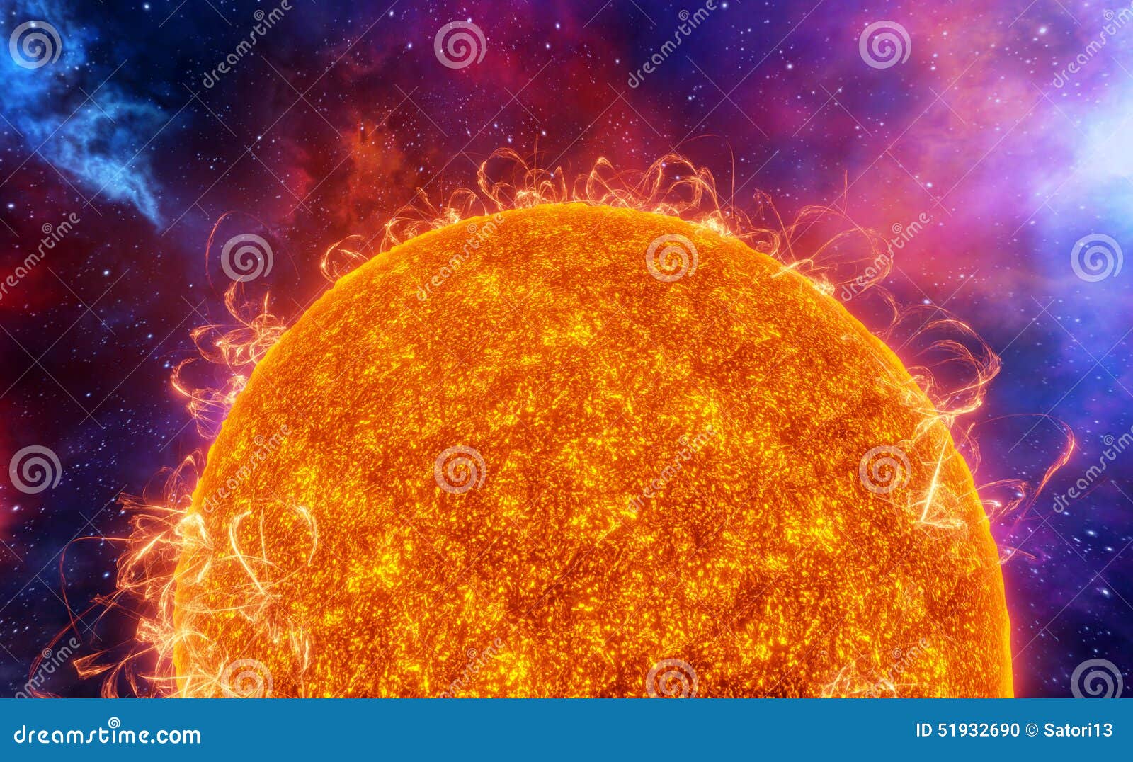 Surface of the sun stock illustration. Illustration of giant - 51932690