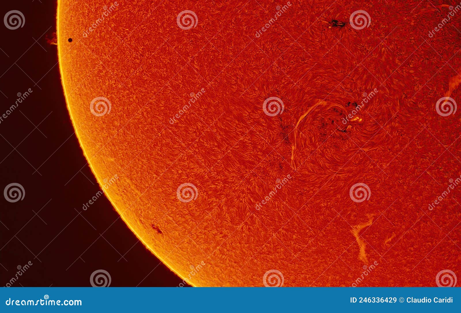 Surface of the Sun. Solar Surface Activity Close-up Stock Image - Image ...