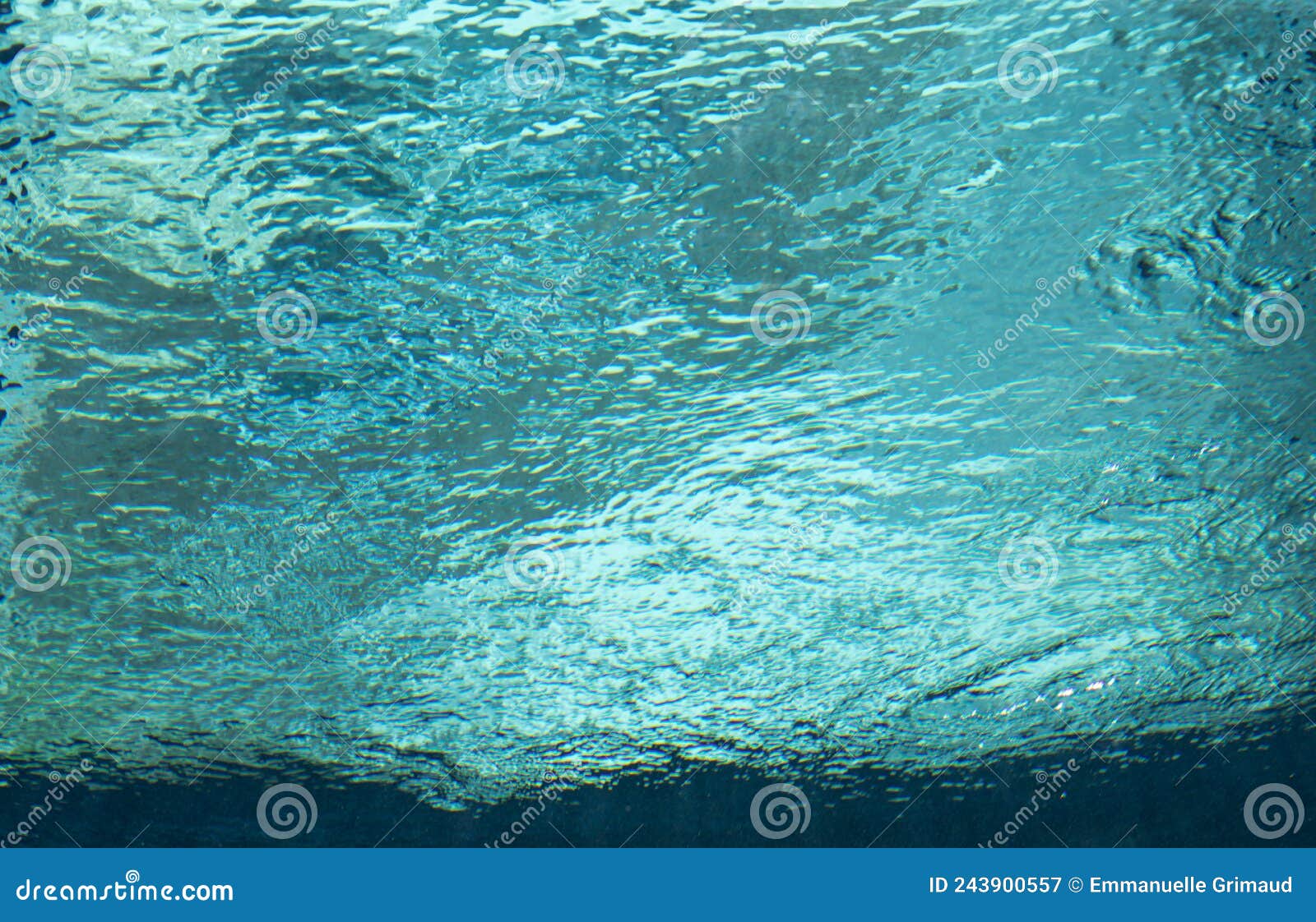Surface of a Swimming Pool Taken Underwater Stock Image - Image of ...