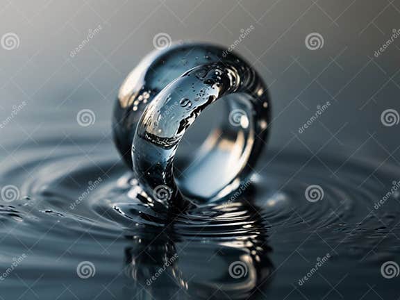 Close up ring of water. stock illustration. Illustration of resource ...