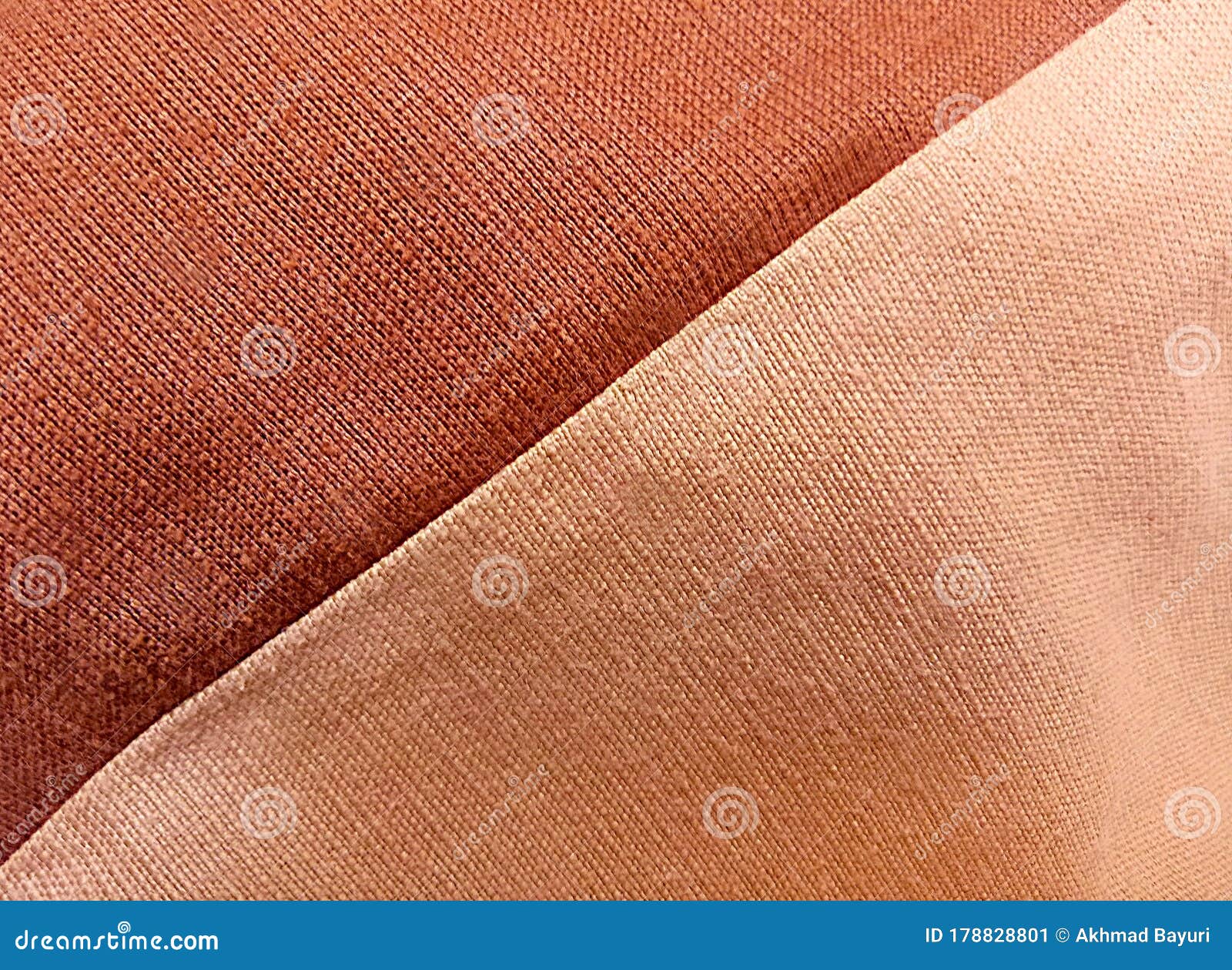 The Surface Texture of the Brown Cotton Fabric is a Combination of Two ...