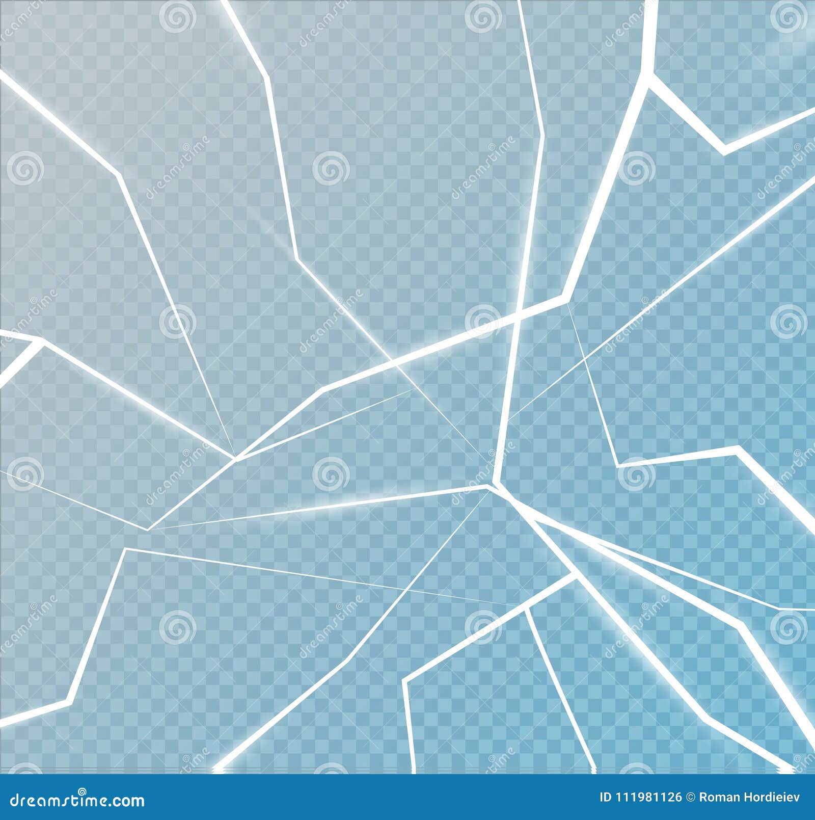 The Surface Texture is Cracked on Ice, Isolated on a Transparent ...