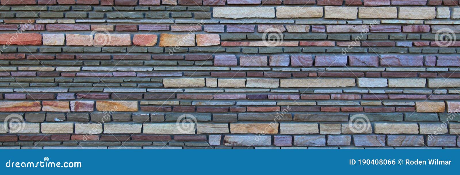 Stylish Decorative Stone Laying. Modern Design for the Fences ...