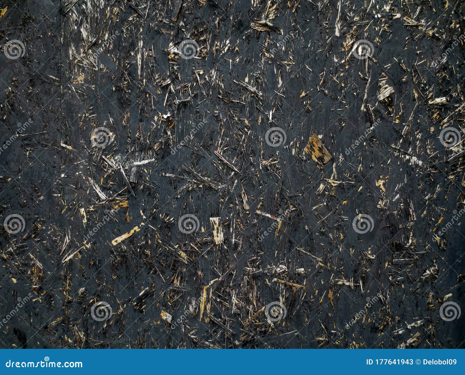 The Surface Texture of the Old Black Wood Particle Board. Stock Image ...