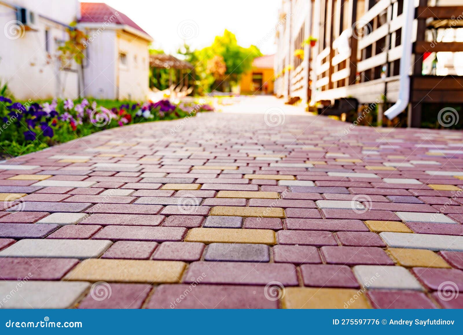 Surface Texture Paving Slabs Made of Bricks Stock Photo - Image of wall ...