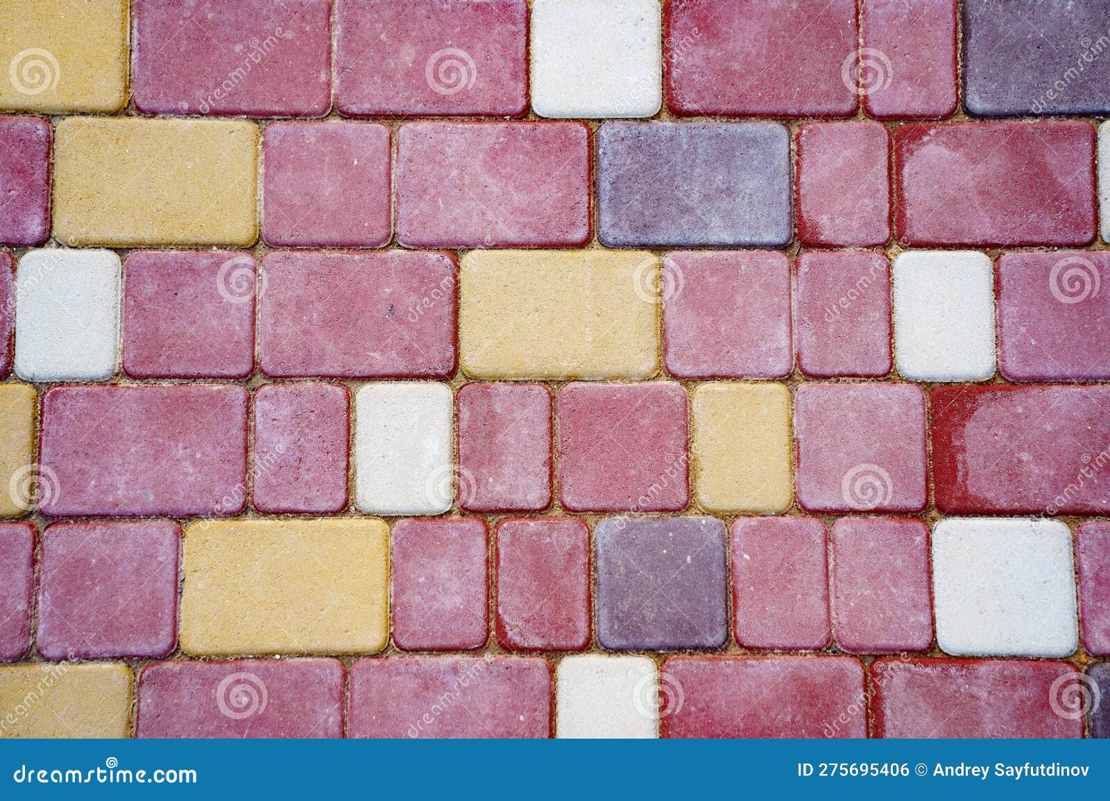 Texture Of Old Paving Slab Close-up. Red Old Tiles Royalty-Free Stock ...