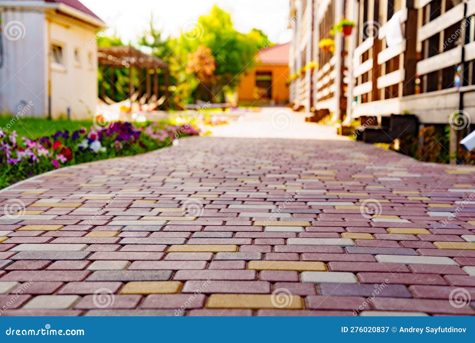 Surface Texture Paving Slabs Made of Bricks Stock Image - Image of ...
