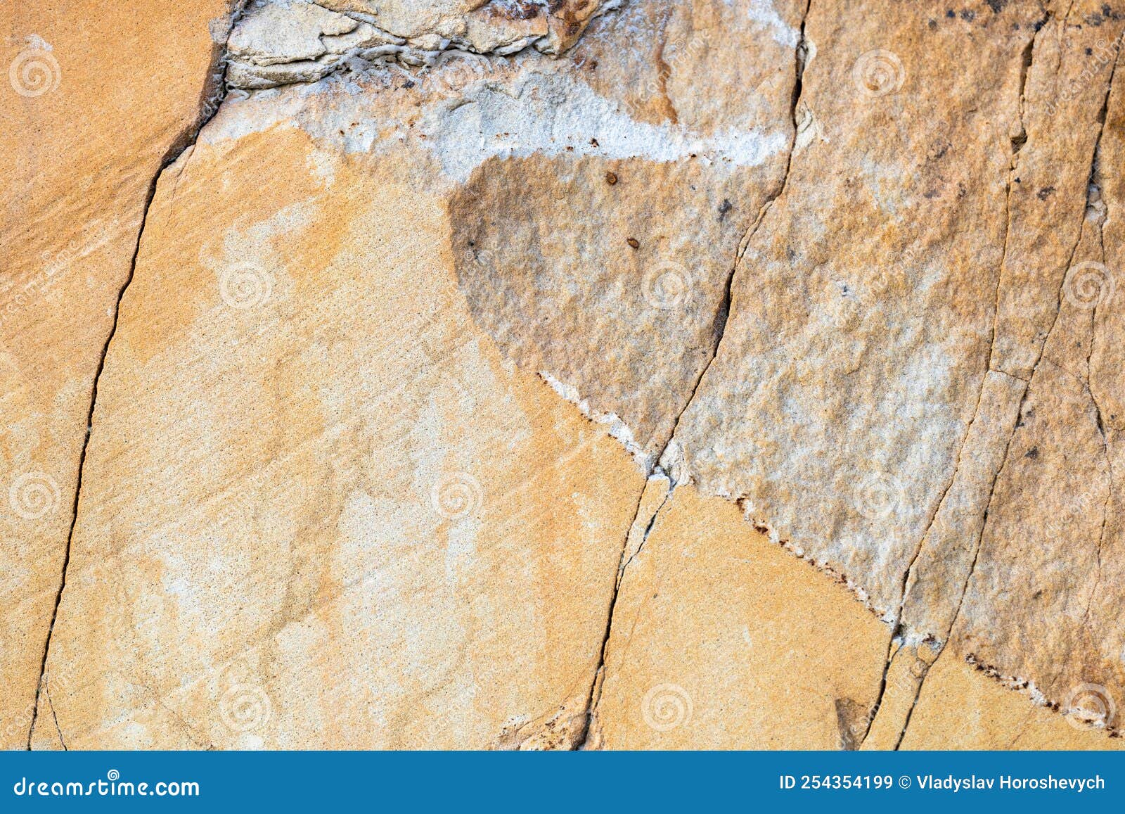 Surface Texture of Sandstone Stone with Cracks for Background Stock ...