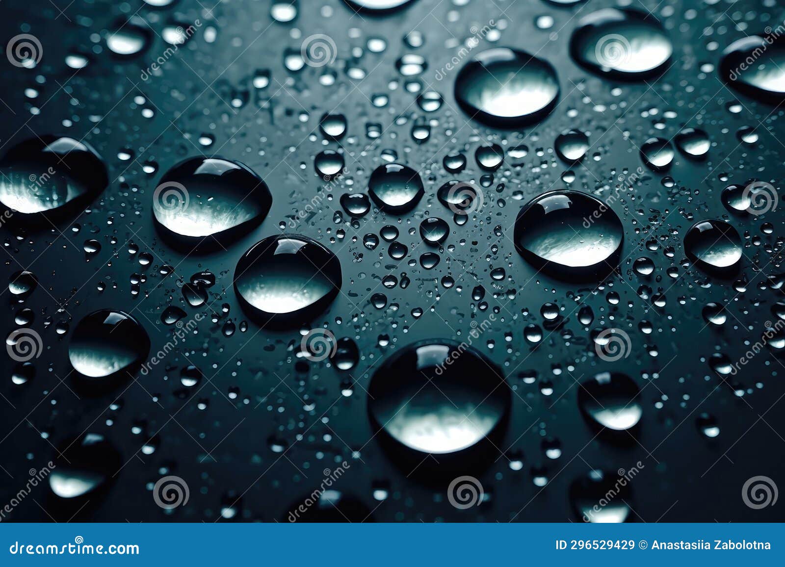 Surface Texture of Very Light Water with Drops. Generative AI Stock ...