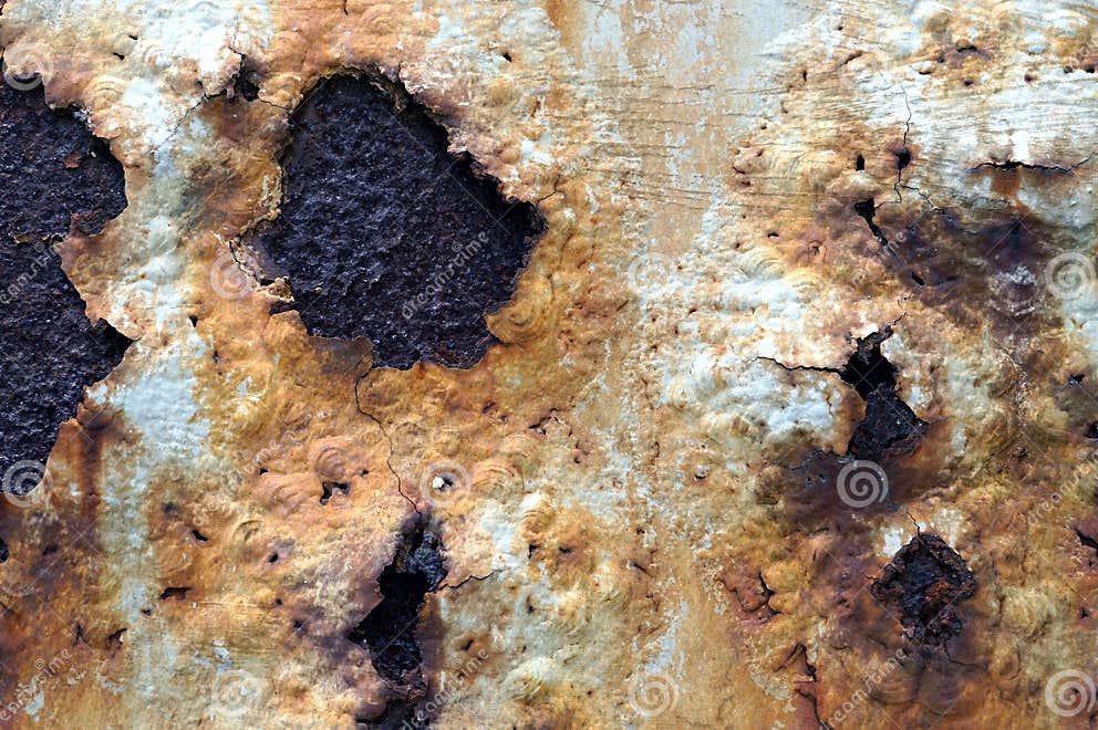 A Surface and Texture Very Rust and Erode from Oxidation Stock Image ...