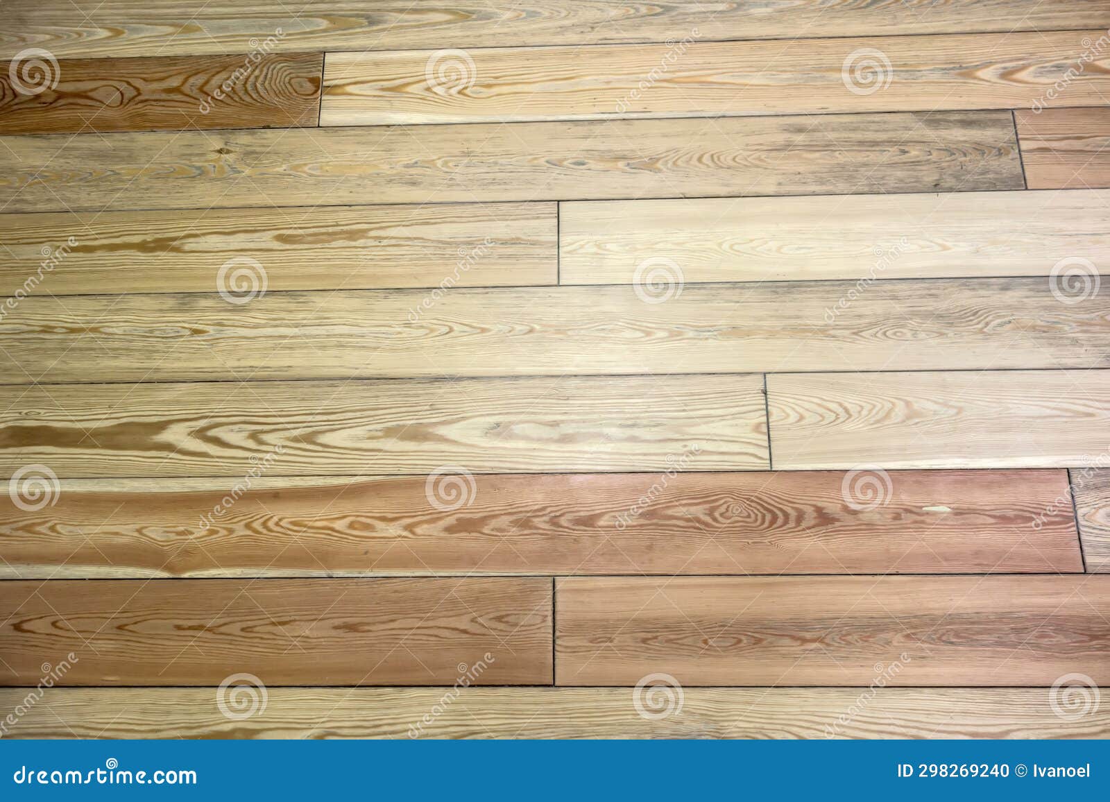 Surface and Texture of a Wooden Floor Made of Different Types of Wood ...