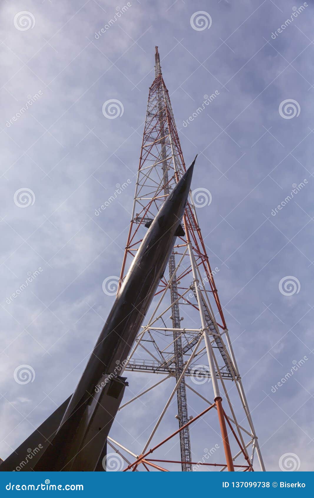 Rocket and antenna stock photo. Image of rocket, antena - 137099738