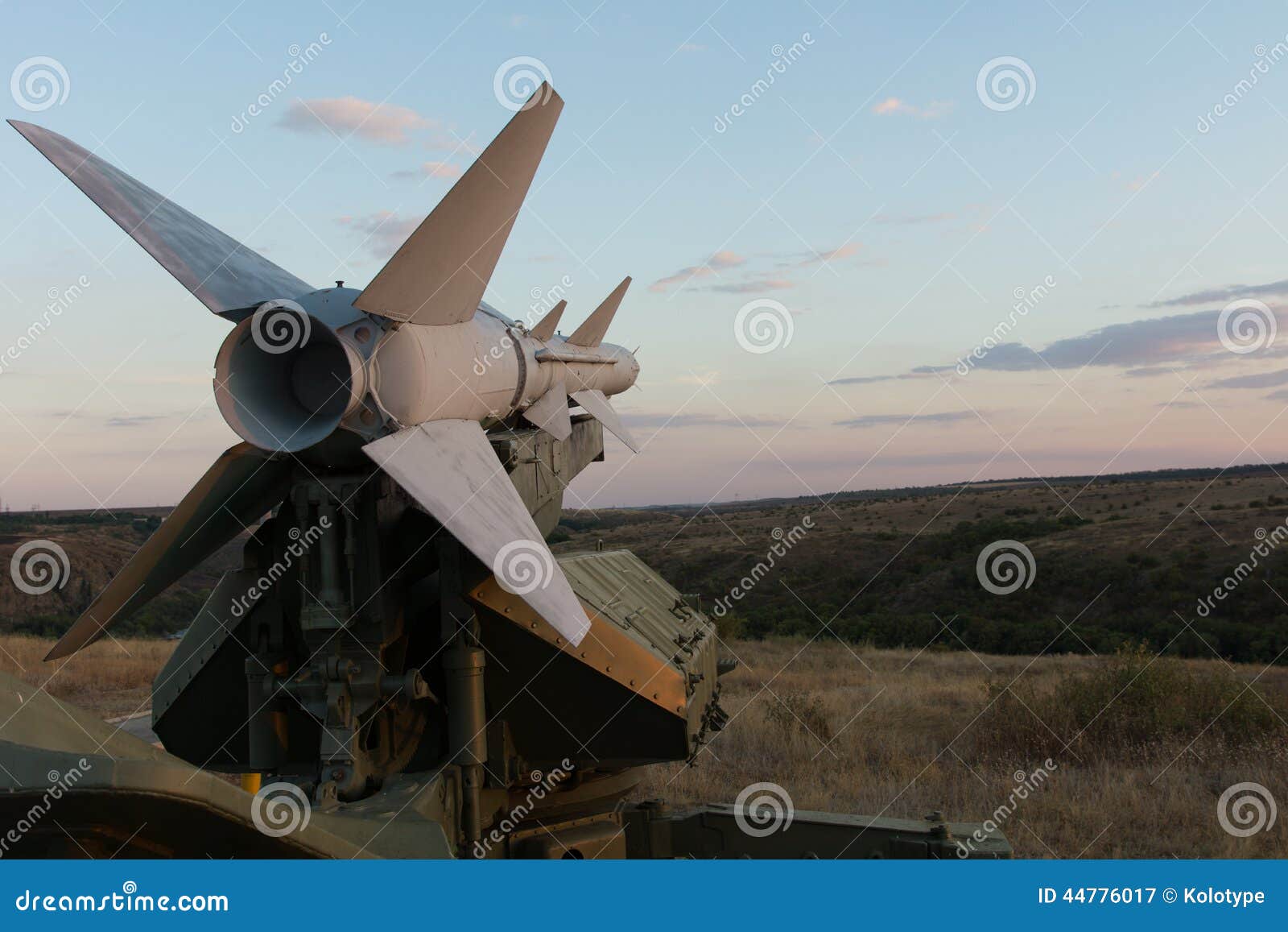 Surface To Surface Missile on a Launcher Stock Image - Image of ...