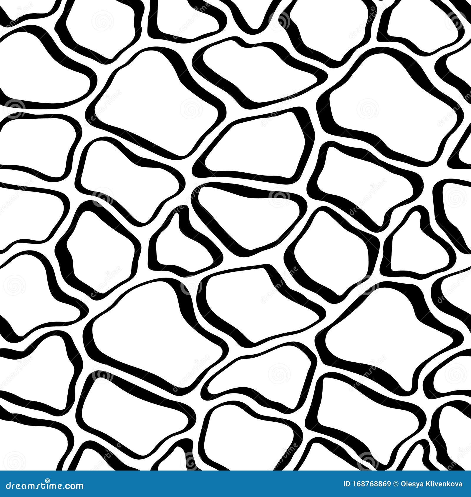 Surface Vector Texture Background. Ink Outline Shapes Stock Vector ...