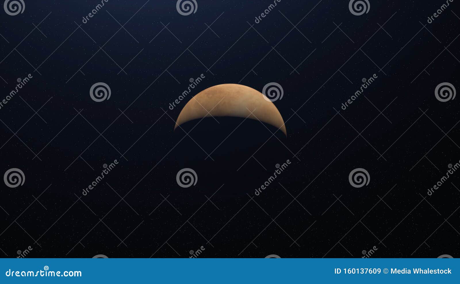 Surface of Venus Planet Spinning in Its Own Orbit in the Outer Space ...