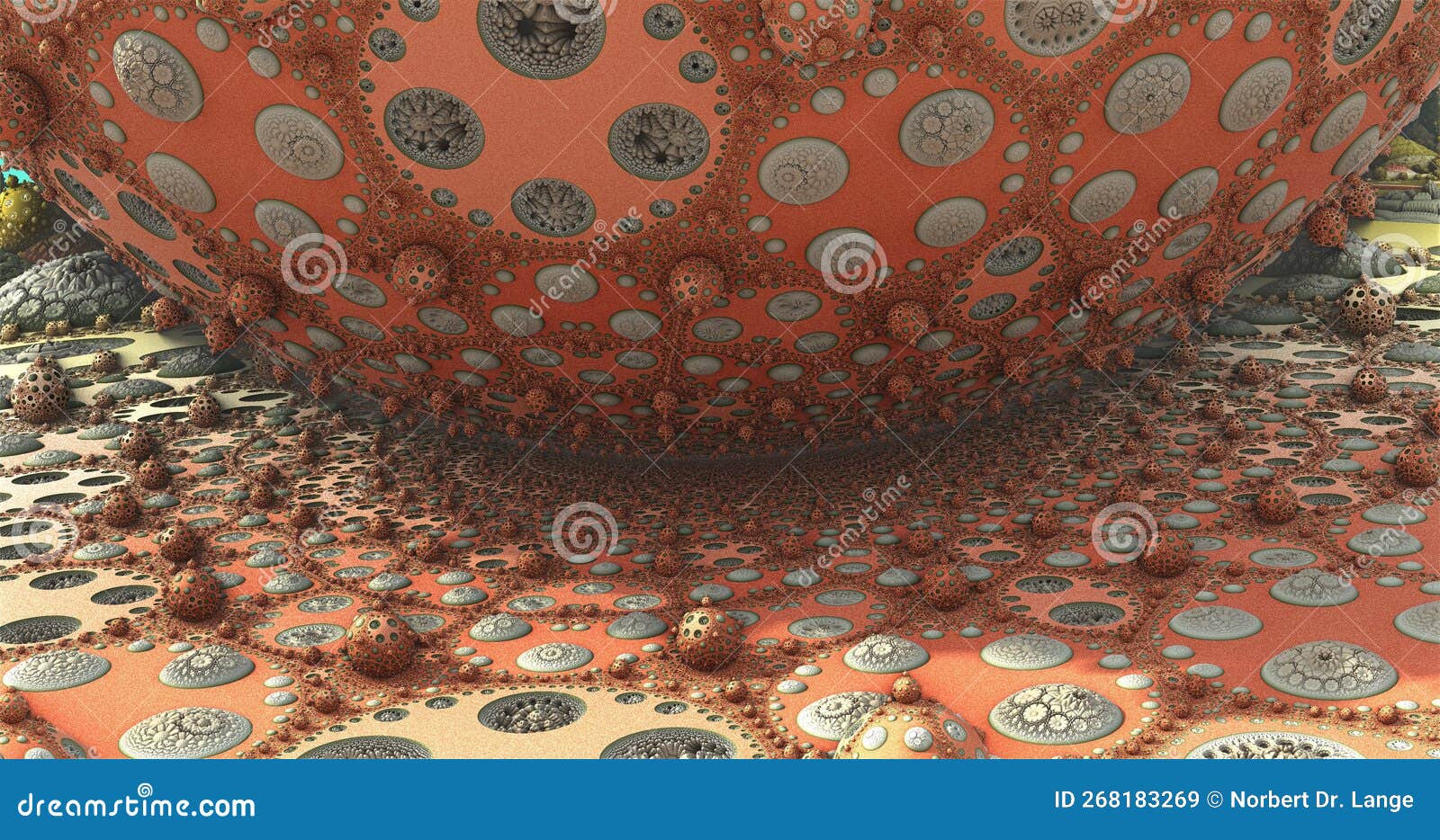 The Surface of an Virus or an Alien Planet 3d Rendering Stock ...