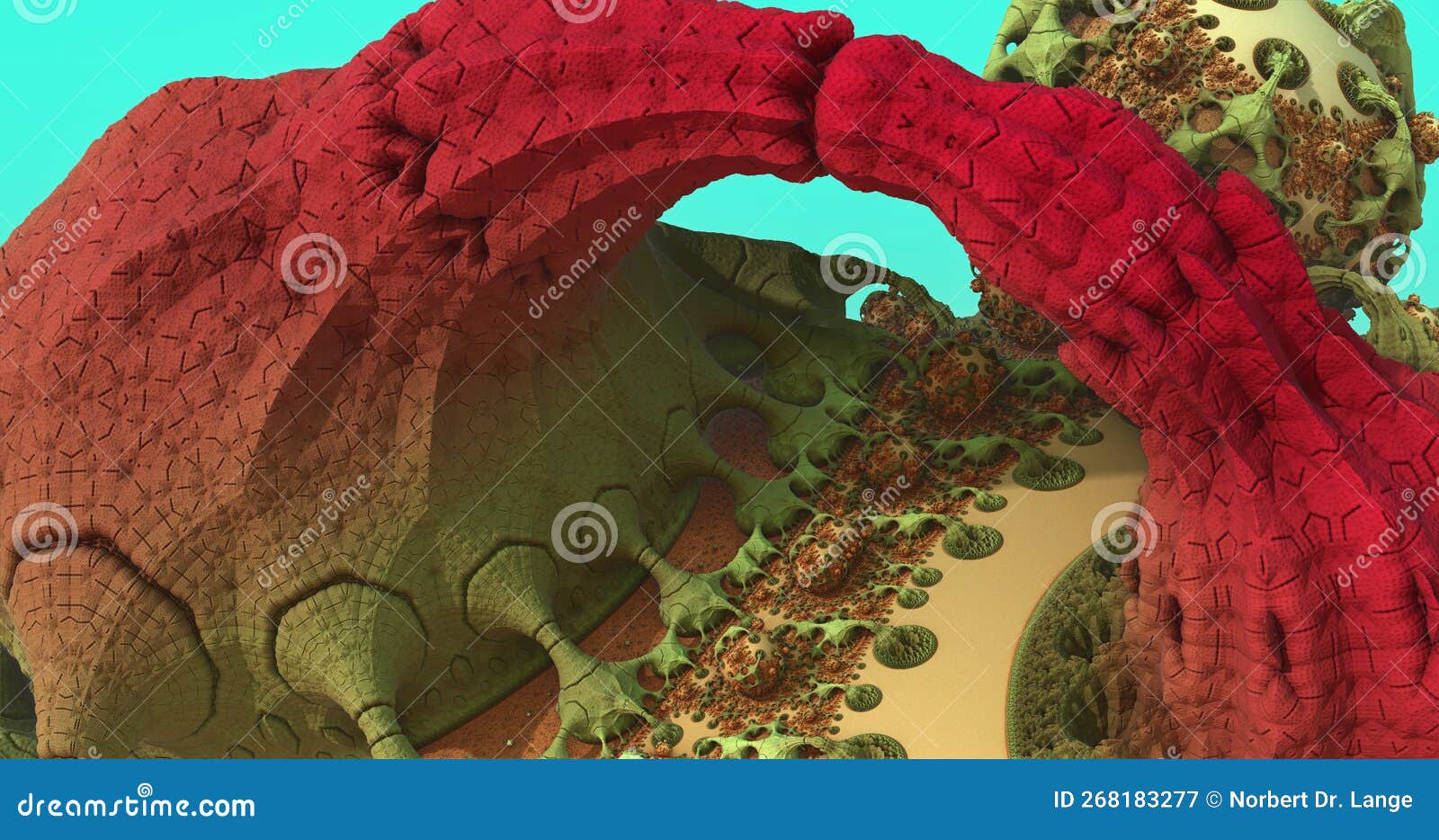 The Surface of an Virus or an Alien Planet 3d Rendering Stock ...