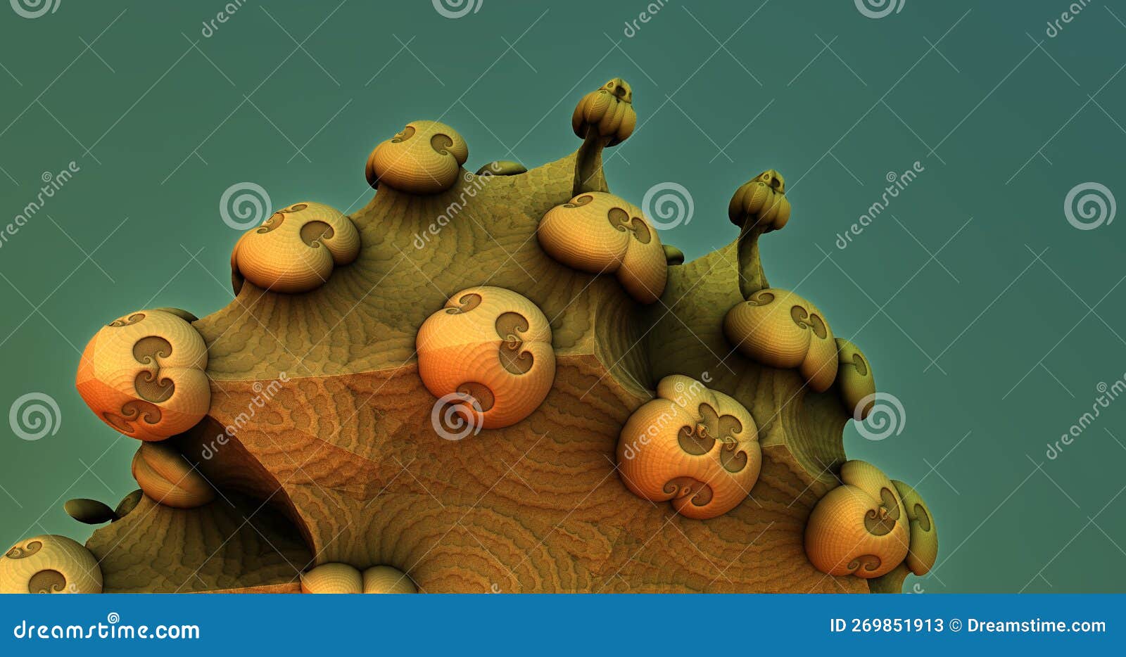 The Surface of an Virus or an Alien Planet 3d Rendering Stock ...