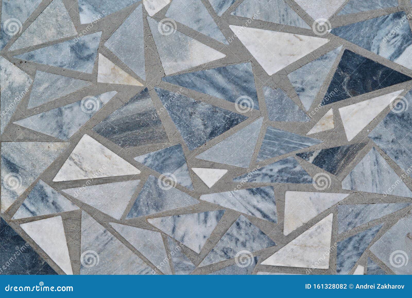 The Surface of the Wall or Floor is Made of Triangular Pieces of Marble ...
