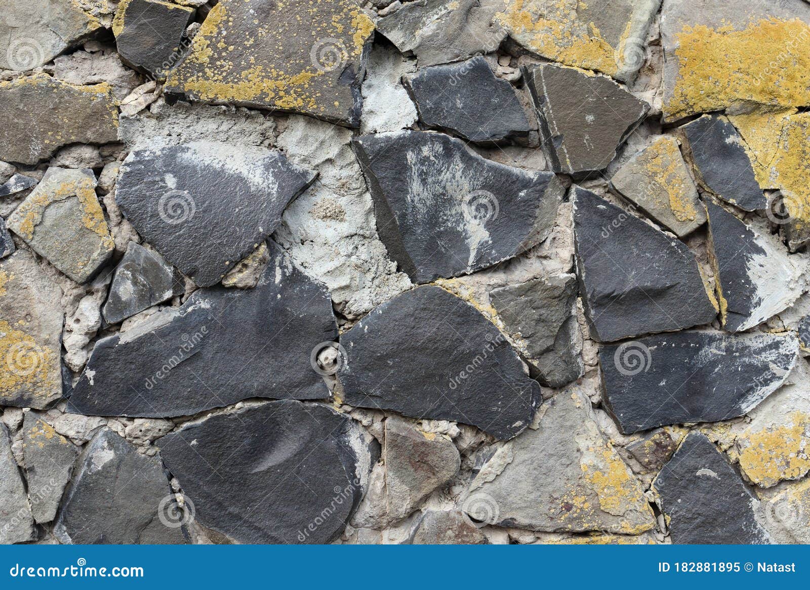 Surface of Wall Made of Stone Stock Image - Image of brown, stack ...